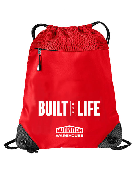 Built For Life Drawstring Bag by Nutrition Warehouse - Nutrition Warehouse