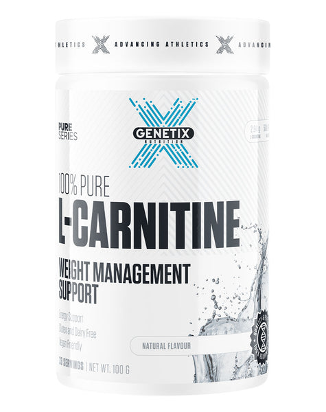 100% Pure L-Carnitine by Genetix Nutrition Essentials - Nutrition Warehouse