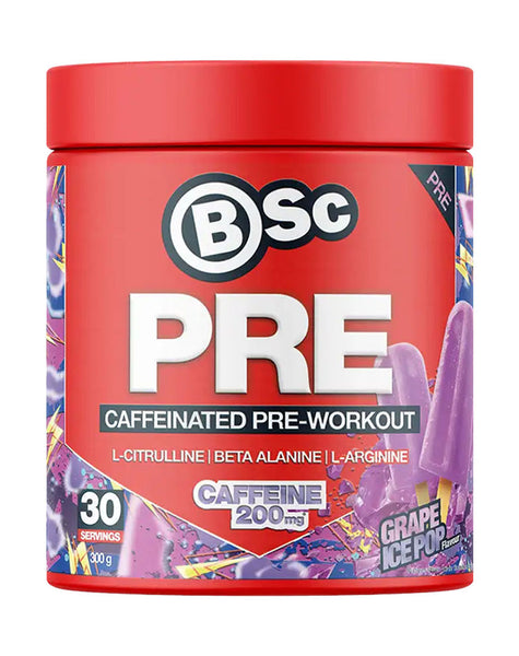 PRE Caffeinated Pre-Workout By Body Science BSc - Nutrition Warehouse
