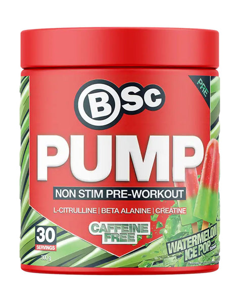 PUMP Non Stim Pre-Workout By BSc Supplements - Nutrition Warehouse