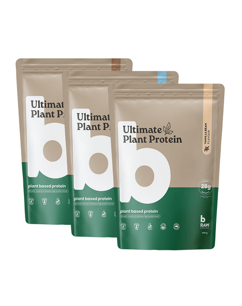 Plant Protein Triple Stack 400g by bRaw - Nutrition Warehouse