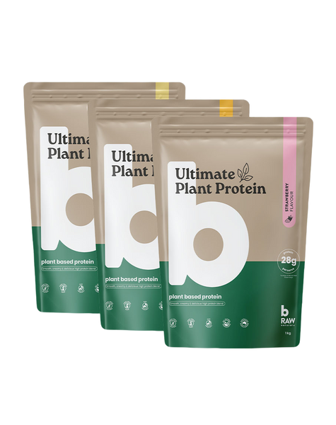 Plant Protein Triple Stack 1kg by bRaw - Nutrition Warehouse