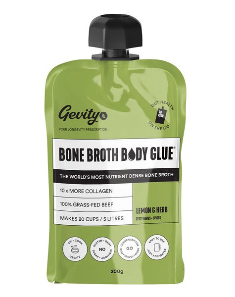 Bone Broth Body Glue (Lemon & Herb) by Gevity RX - Nutrition Warehouse