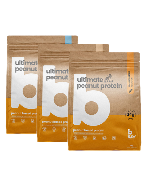 Ultimate Peanut Protein Triple Stack 1kg by bRaw - Nutrition Warehouse