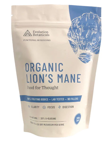 Organic Lions Mane by Evolution Botanicals - Nutrition Warehouse