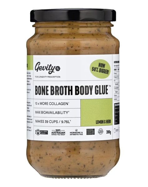 Bone Broth Body Glue (Lemon & Herb) by Gevity RX - Nutrition Warehouse