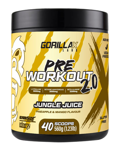 Pre Workout 2.0 by Gorilla X Labs - Nutrition Warehouse