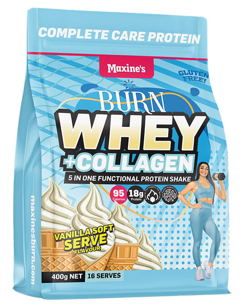 Burn Whey + Collagen by Maxine's - Nutrition Warehouse