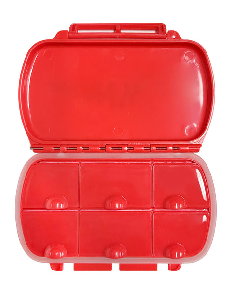 Pill Box (Red) by Nutrition Warehouse - Nutrition Warehouse