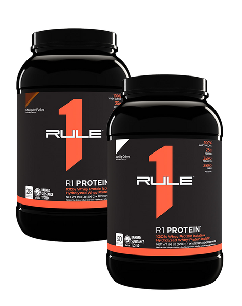 R1 Protein WPI Twin Pack by Rule 1 Proteins - Nutrition Warehouse