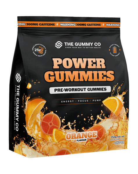 Power Gummies (Pre-Workout Gummies) by The Gummy Co - Nutrition Warehouse