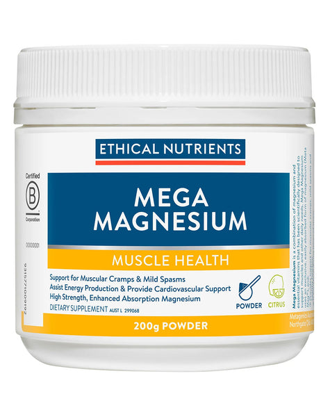 Mega Magnesium Powder by Ethical Nutrients - Nutrition Warehouse