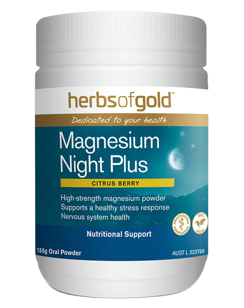 Magnesium Night Plus by Herbs of Gold - Nutrition Warehouse