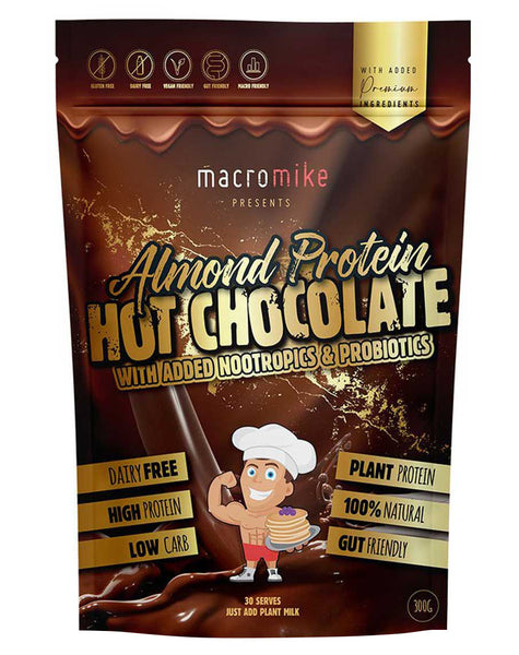 Almond Protein Hot Chocolate by Macro Mike - Nutrition Warehouse