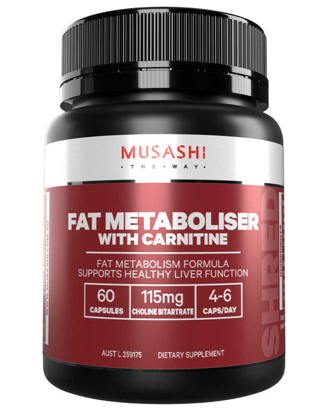 Fat Metaboliser with Carnitine by Musashi - Nutrition Warehouse