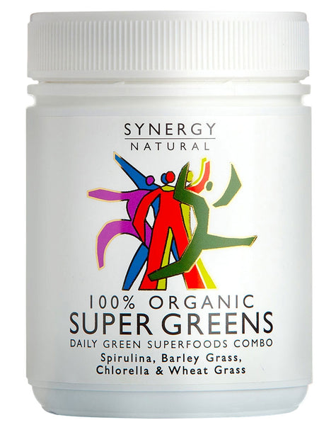 100% Organic Super Greens (Powder) by Synergy Natural - Nutrition Warehouse
