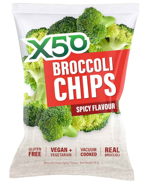 Broccoli Chips by X50 Lifestyle - Nutrition Warehouse